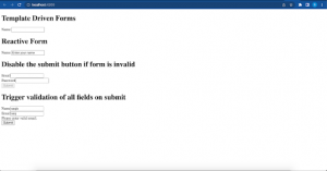 Angular Form Validation with Sample Project